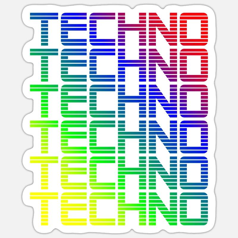 Techno Stickers | Unique Designs | Spreadshirt