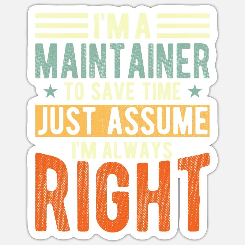Maintain Stickers | Unique Designs | Spreadshirt