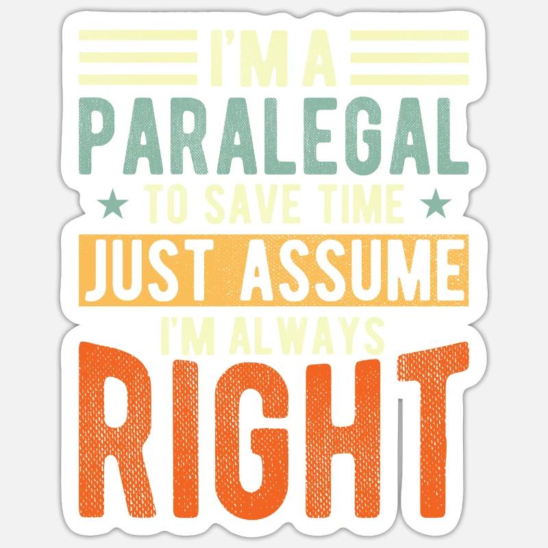 Paralegals Stickers | Unique Designs | Spreadshirt