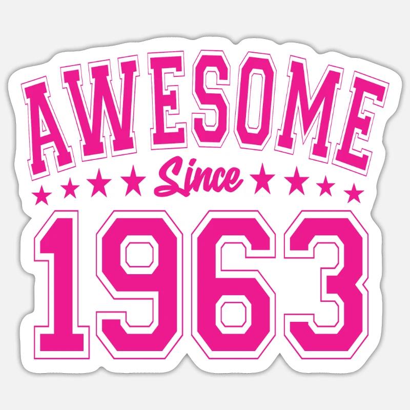 Birthday-1963 Stickers | Unique Designs | Spreadshirt