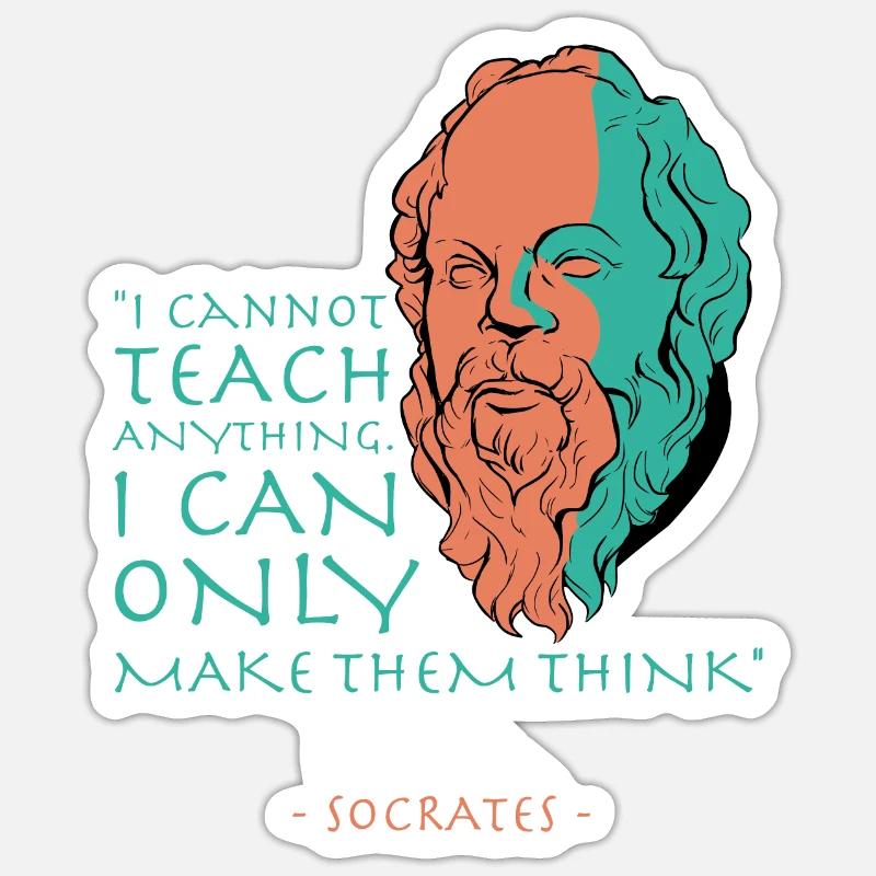 Socrates Stickers | Unique Designs | Spreadshirt