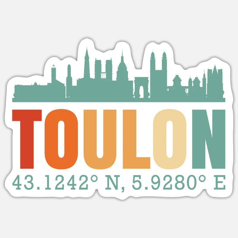 Toulon Stickers | Unique Designs | Spreadshirt