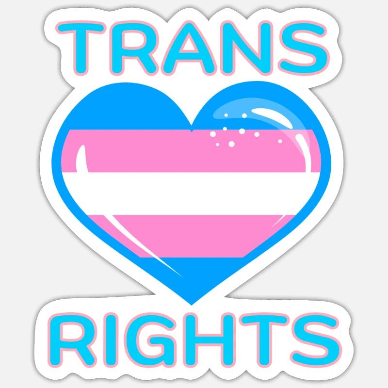 Trans-rights Stickers | Unique Designs | Spreadshirt