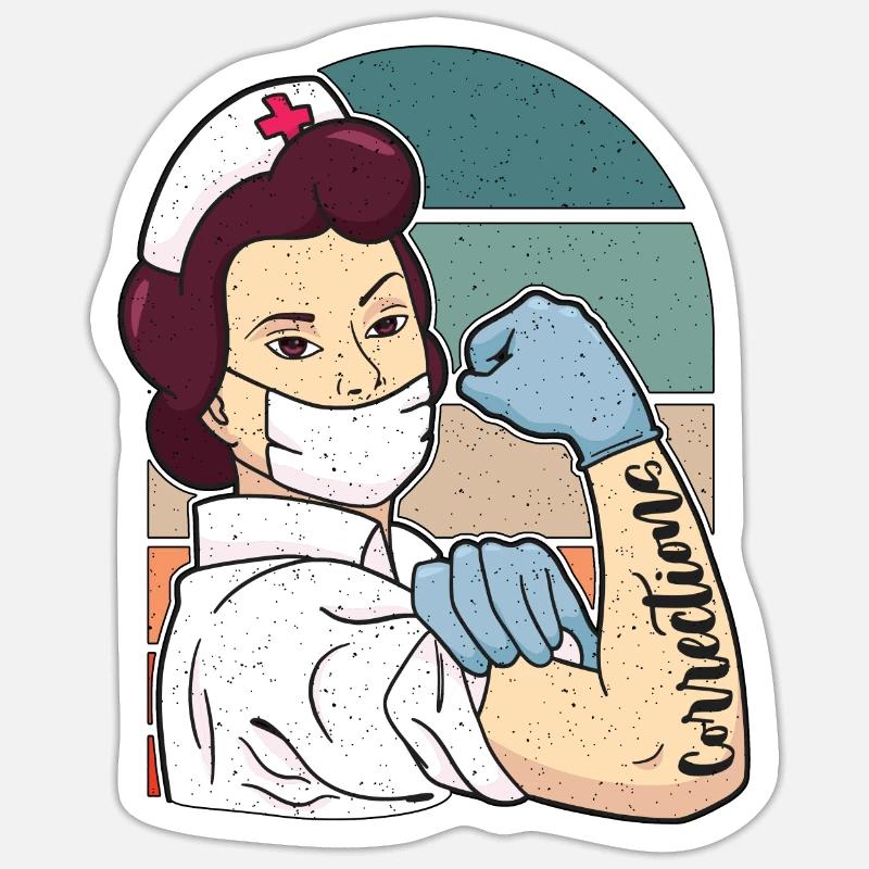 Correctional-nurse Stickers | Unique Designs | Spreadshirt