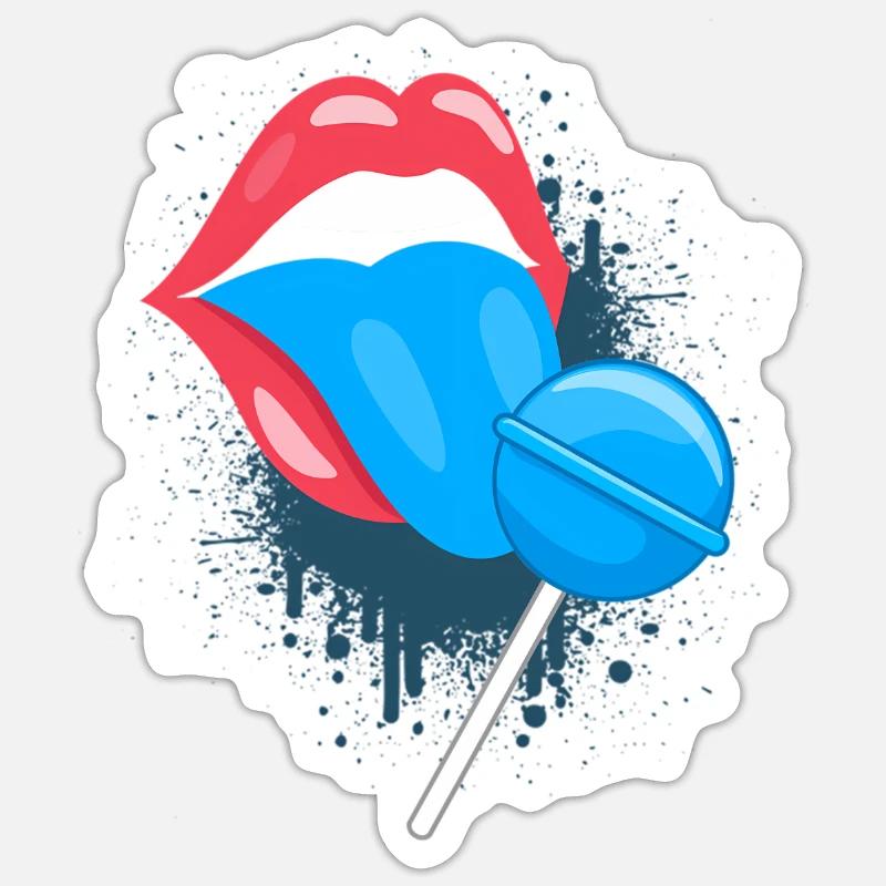 Tongue-licking Stickers | Unique Designs | Spreadshirt