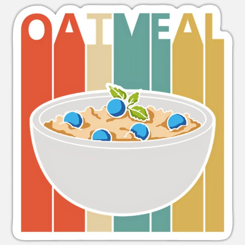 Oatmeal Stickers | Unique Designs | Spreadshirt