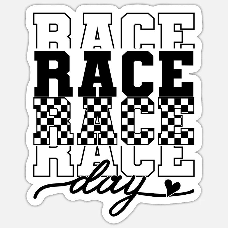 Race Day Stickers | Unique Designs | Spreadshirt
