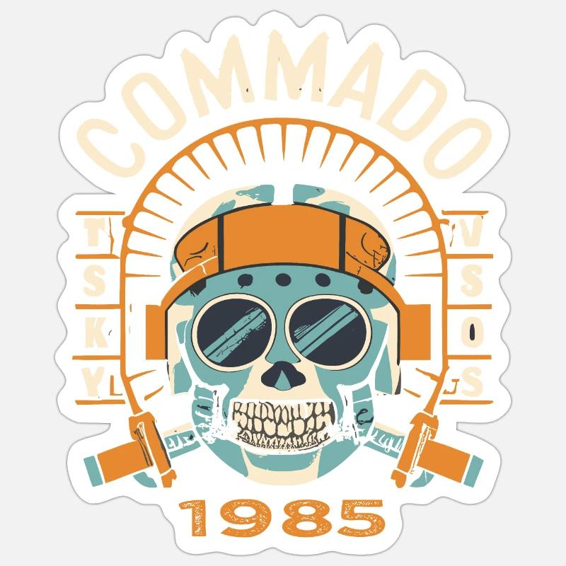 Commando Stickers | Unique Designs | Spreadshirt