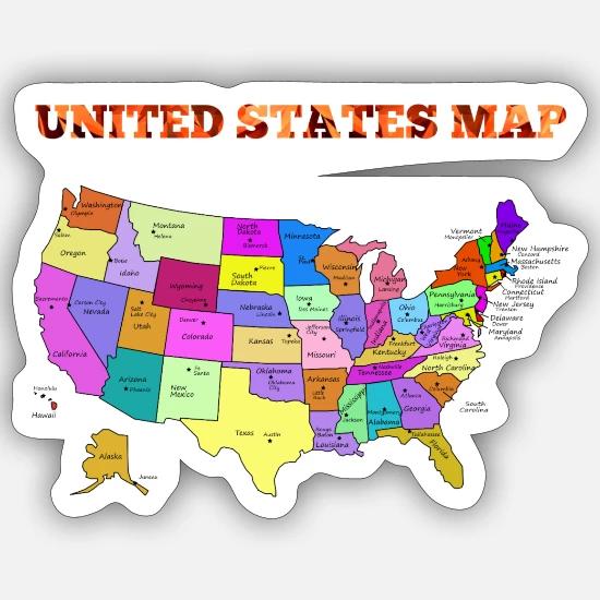 United States Map Cad Drawing