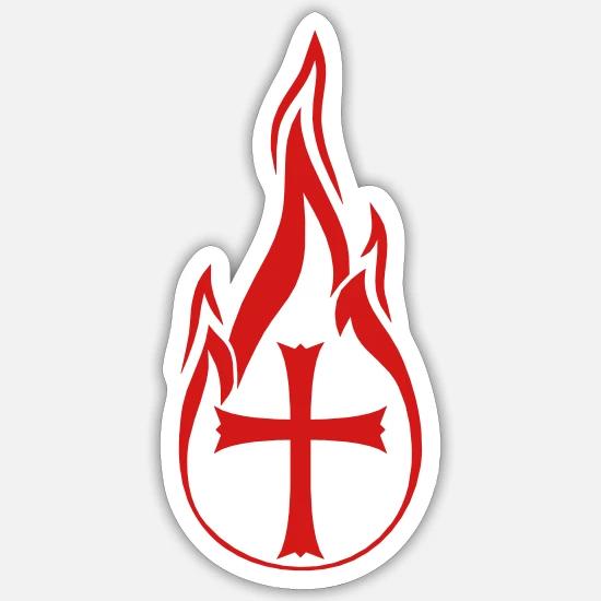 Flame And Cross Logo