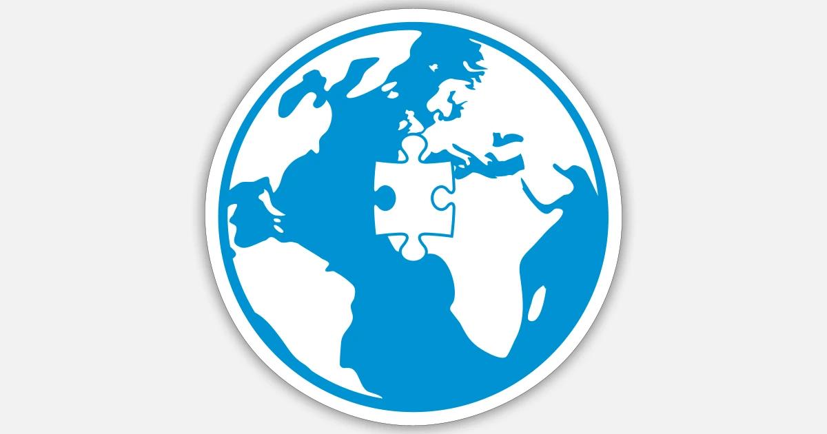 Globe Puzzle Piece Logo 260+ Missing Piece In Globe Puzzle Stock