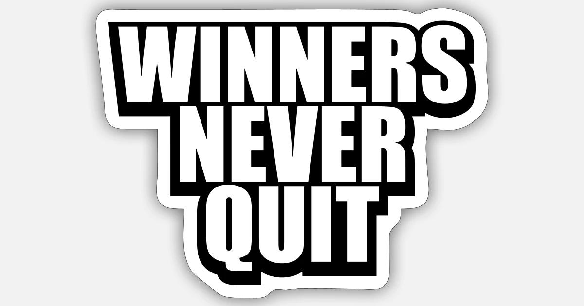 Never Quit Logo Never Quit Typography Posters For Sale | Redbubble