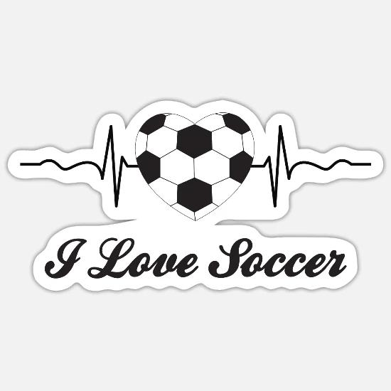 I Love Soccer Baumwolljersey Panel SOCCER | Grau | Ökotex | Swafing