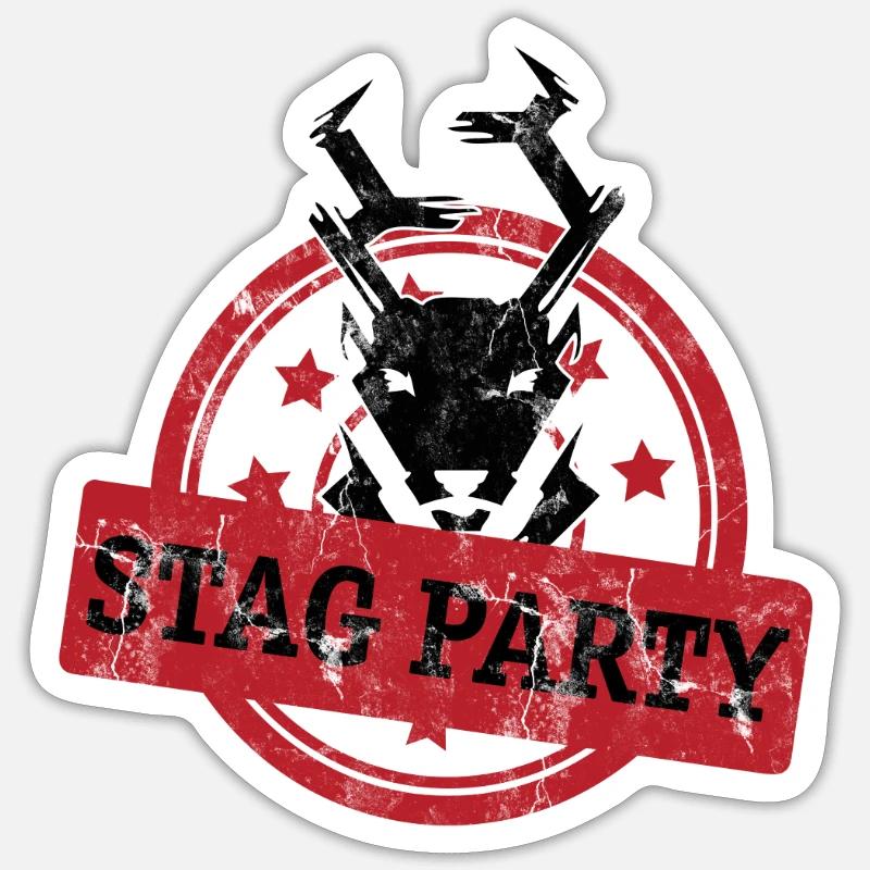 Stag Party Logo Stock Illustration „cool Sonnenbrille Feiern Groom