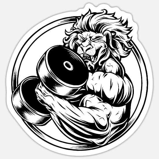 Bodybuilding Logo Design Bodybuilding Logo Design Muscle Lion With
