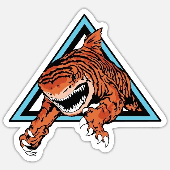 Tiger Shark Decal Tiger Shark Bite Decal $4.95 : Decal City