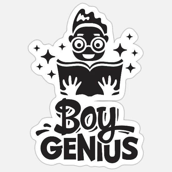 Genius Kid Logo Smart Kid Logo Design With Happy Child Concept.