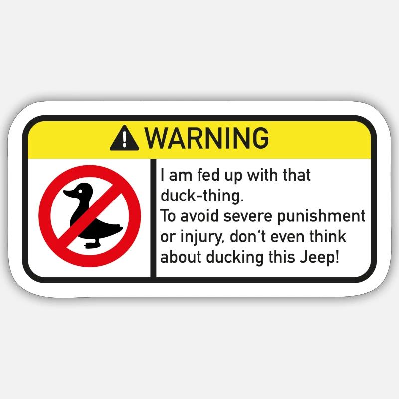 Funny Warning Stickers