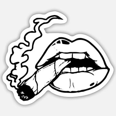 Lips Smoke Drawing