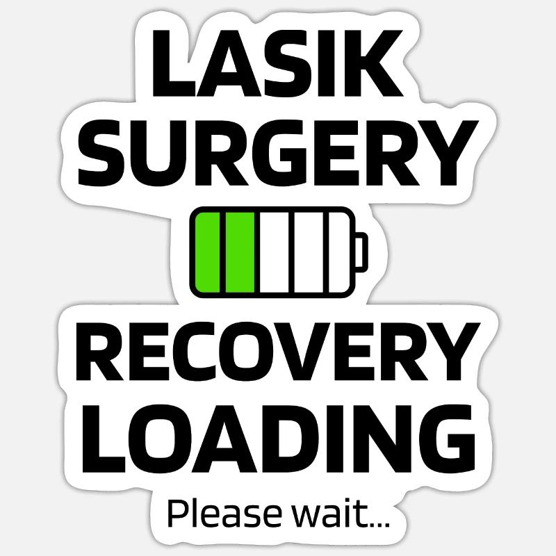 Lasik Memes LASIK Eye Laser Surgery Recovery Funny Gift' Sticker