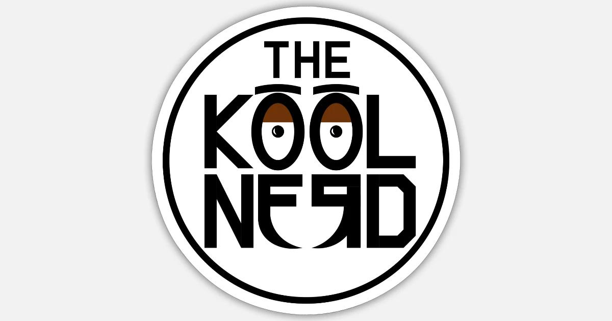 Kool Nerd Logo Geeks Are HOT Badge Kool Badges