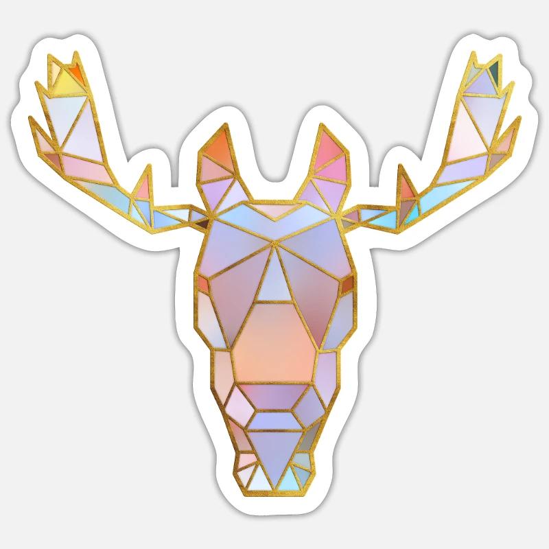 Geometric Moose Head