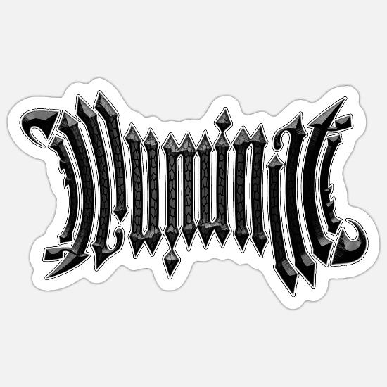 Iluminati Transparent Stickers Black Illuminati Logo Classic Round