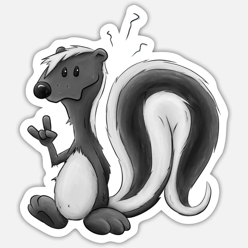 Cartoon Smelly Skunk Stinky Skunk Cartoon Stock Illustrations – 119