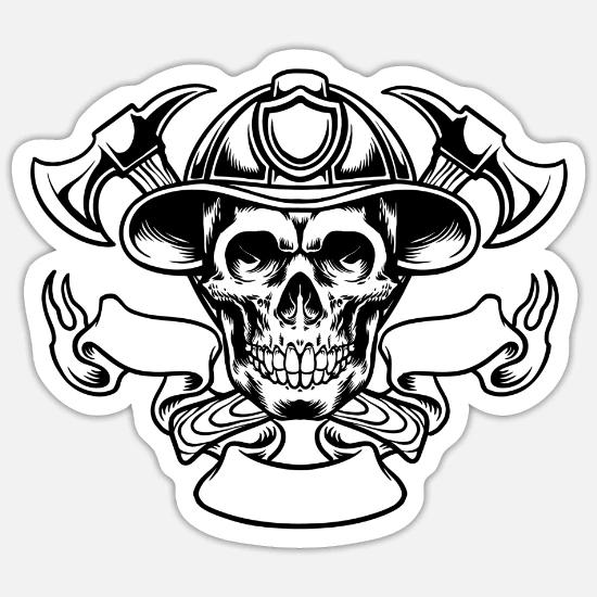 Firefighter Skull Logo