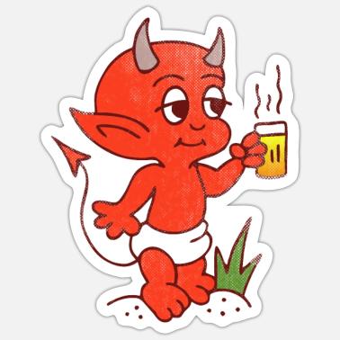 Cute Baby Devil Drawing Baby Devil Drawing Etsy