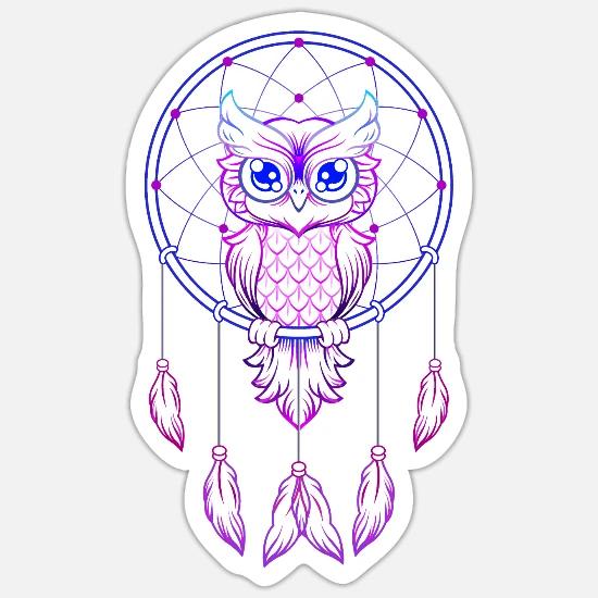 Owl Dreamcatcher Drawing