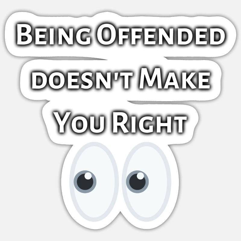 Offend Meme Offended MEME' Sticker | Spreadshirt