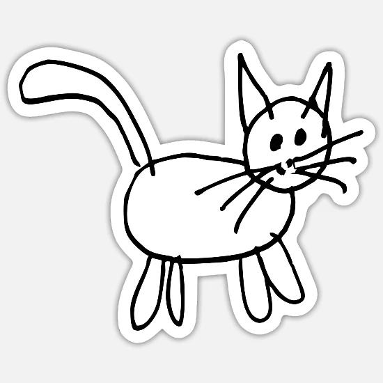 Cat Stick Figures My Family Car Stick Figure Sticker Decal Pet Animal