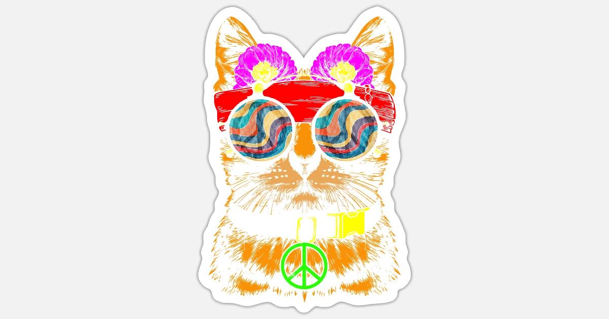 Cat Peace Sign Illustration Of A Cat Making A Peace Sign With...