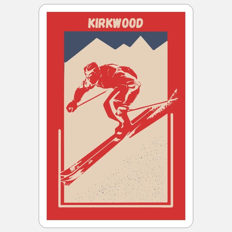 Vintage Ski Logo Vintage Ski Patrouille Metalen Poster, Retro Apres