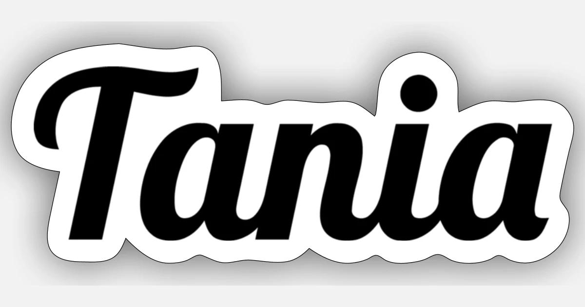 Tania Name Logo Tania Name Stickers CafePress