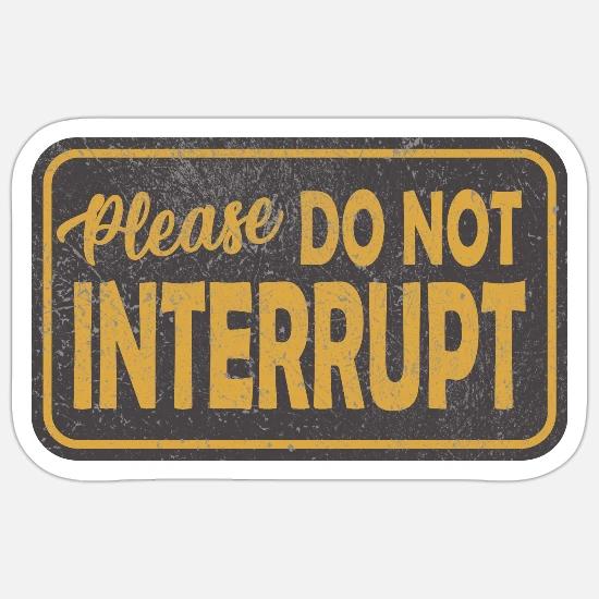 Dont Interrupt No Interrupt Sign 3d Rendering Background, Interrupt,