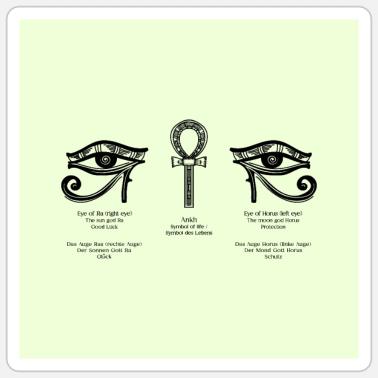 Egyptian Eye Of Ra And Horus