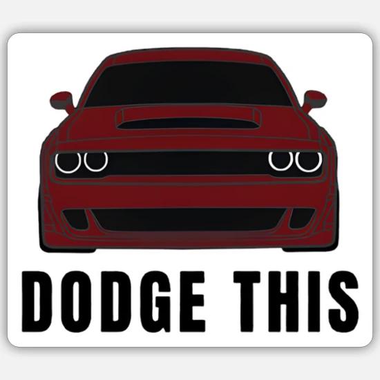 Dodge Raamstickers Illuminated Dodge LOGO Sticker Emblem Grill Light