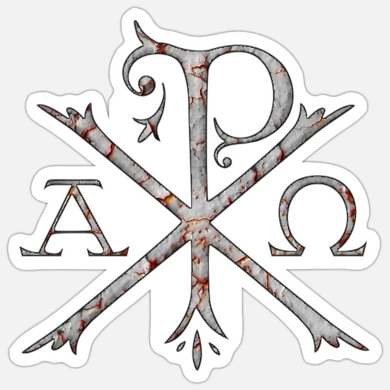 Alpha And Omega Christian Symbol Chi Rho And Alpha Omega