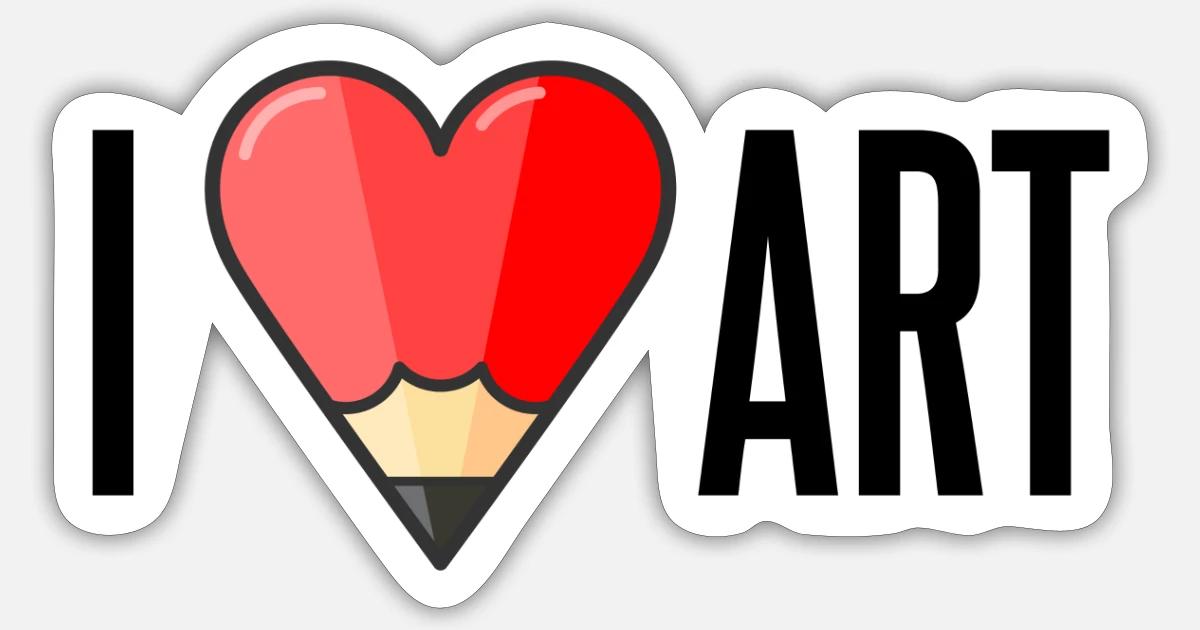 I Love Art Sign