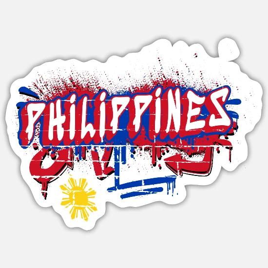 Filipino Flag Graffiti Rough Filipino Flag Art Prints For Sale