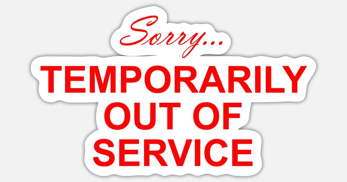 Sorry Out Of Service Stylish Temporarily Out Of Service Door Hanger