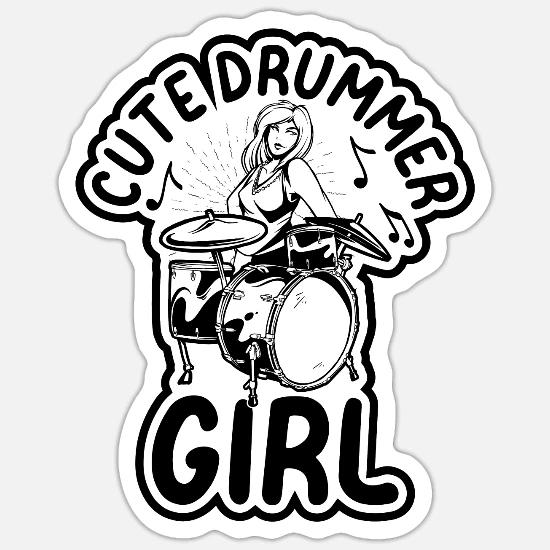 Drummer Girl Art