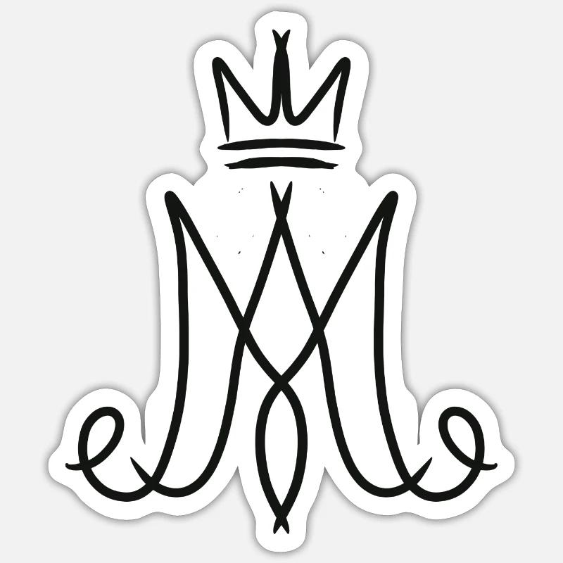 Ave Maria Monogram Ave Maria Monogram T Shirt – Catholicamtees