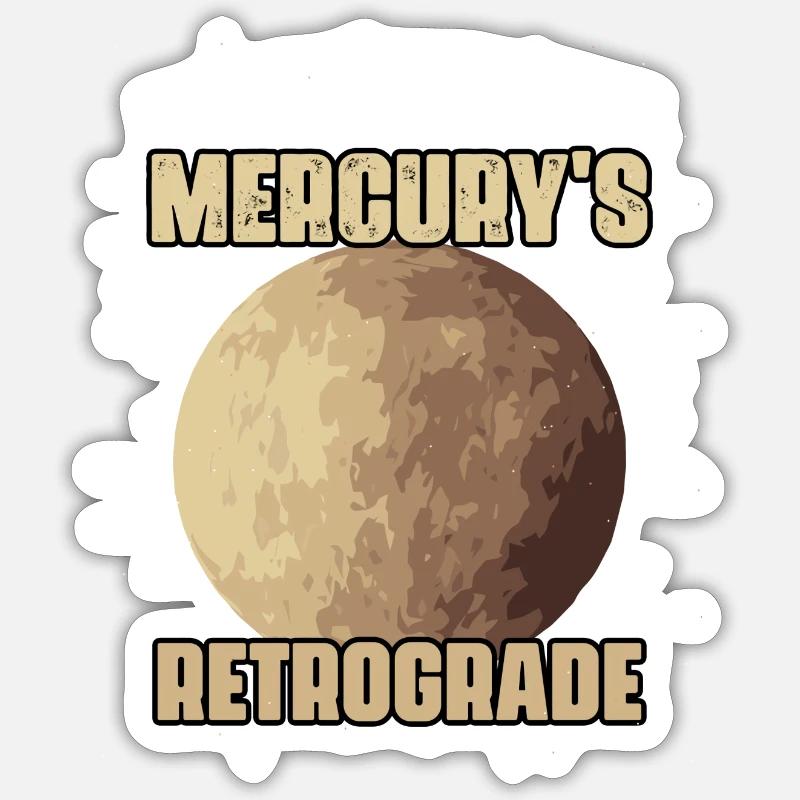 Mercury Planet Jokes Cute Kawaii Planet Character Smiling Face Funny