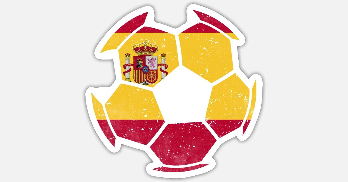 Spain Soccer Flag Banner Design Of A Football Ball With Flag Of Spain