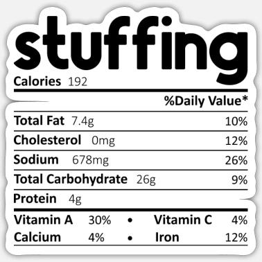 Funny Food Nutrition Labels Food Nutrition Facts Stickers | Unique