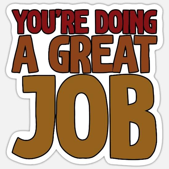 Good Job Big Hand Drawn Good Job And Great Job Stickers | Premium