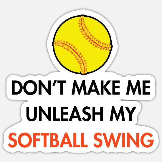 Clever Softball Quotes Unframed Softball Bat 8" X 10" Poster Print